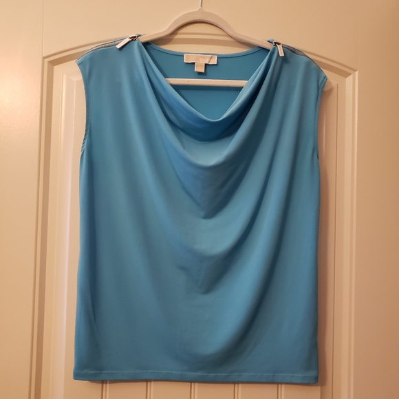 MICHAEL Michael Kors | Tops | Michael Michael Kors Sky Blue Top M ...
